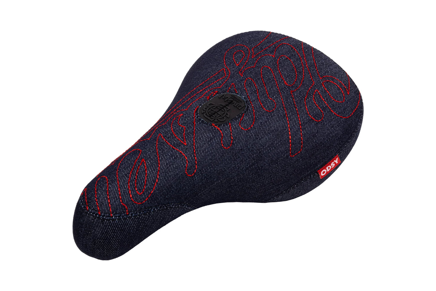 Odyssey Big Stitch Fat Seat Denim with Red Embroidery – Powers Bike Shop